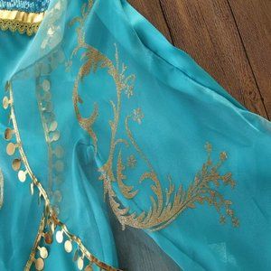 Costumes | Princess Jasmine Blue Outfit Girls Halloween Costume | Poshmark